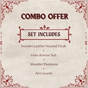 Black Leather Medieval Armour Cloak - Hooded Viking Cloak Costume for ...