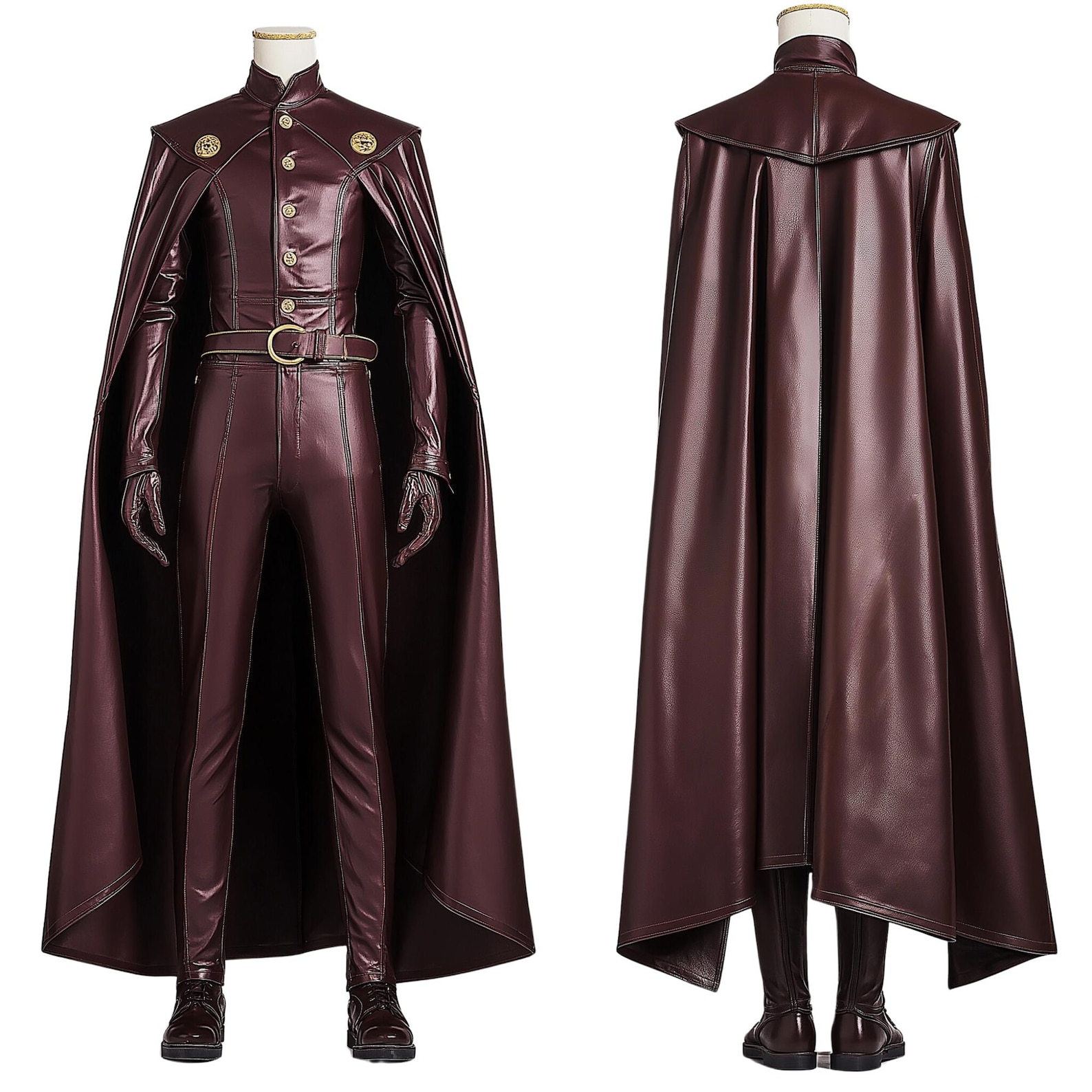 Bungo Stray Dogs Inspired Leather Costume - Renaissance Leather Cape ...