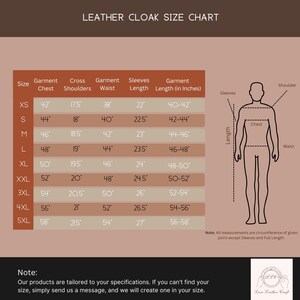 Handmade Black and Red Leather Hooded Cloak , Leather Cloak for Cosplay ...