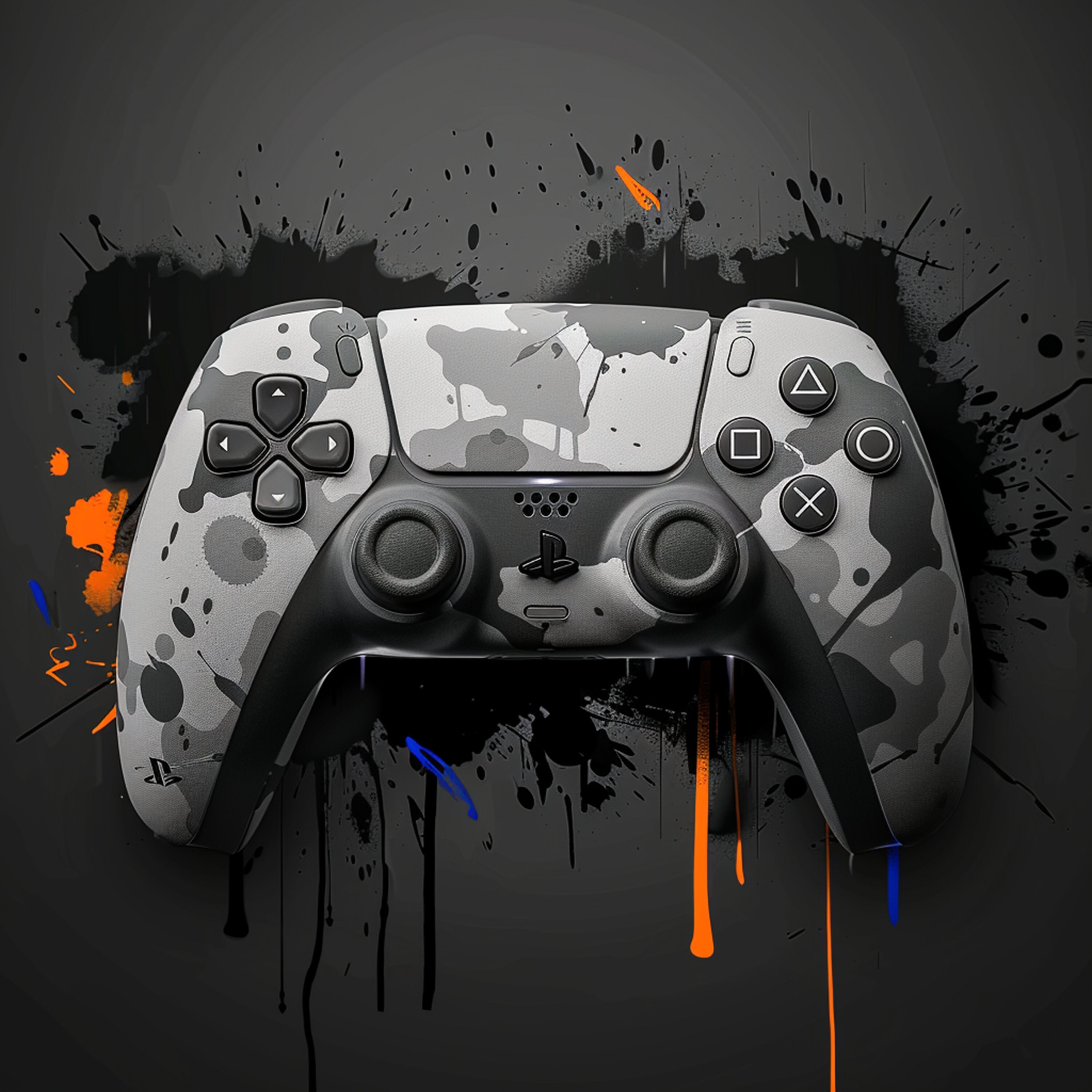 PS5 Controller Framed Gaming Poster | Premium Framed Art Print | Gamer ...