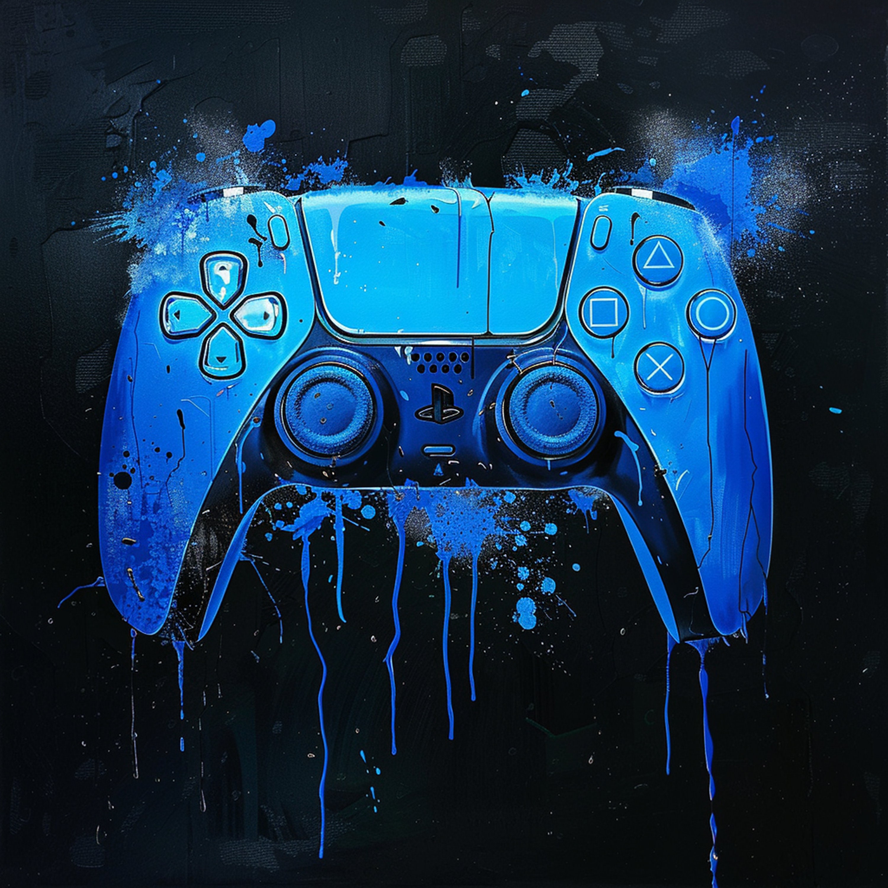 PS5 Controller Framed Gaming Poster | Premium Framed Art Print | Gamer ...