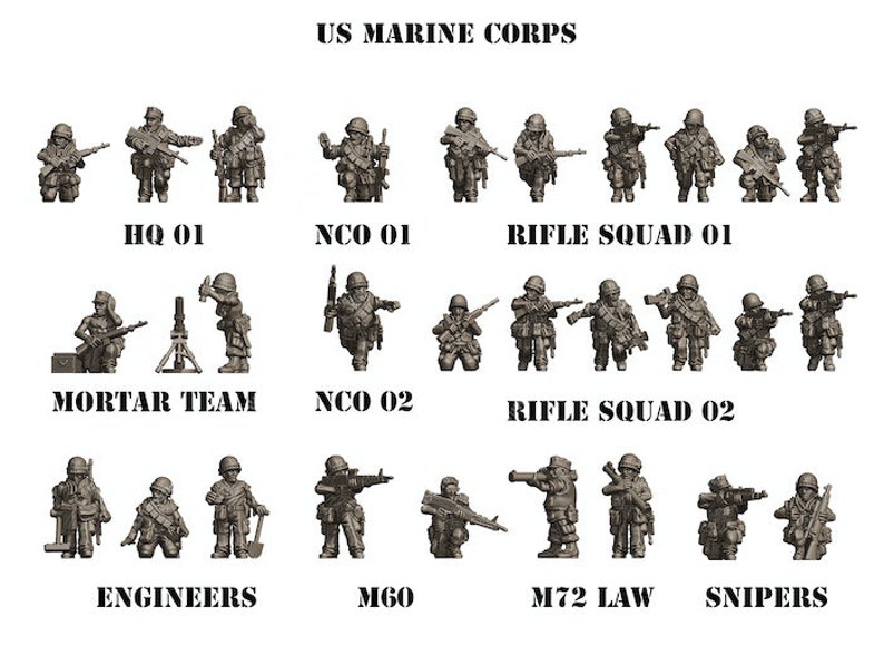 US ARMY STL File High Quality 3D Model Printer Model Figure Action ...