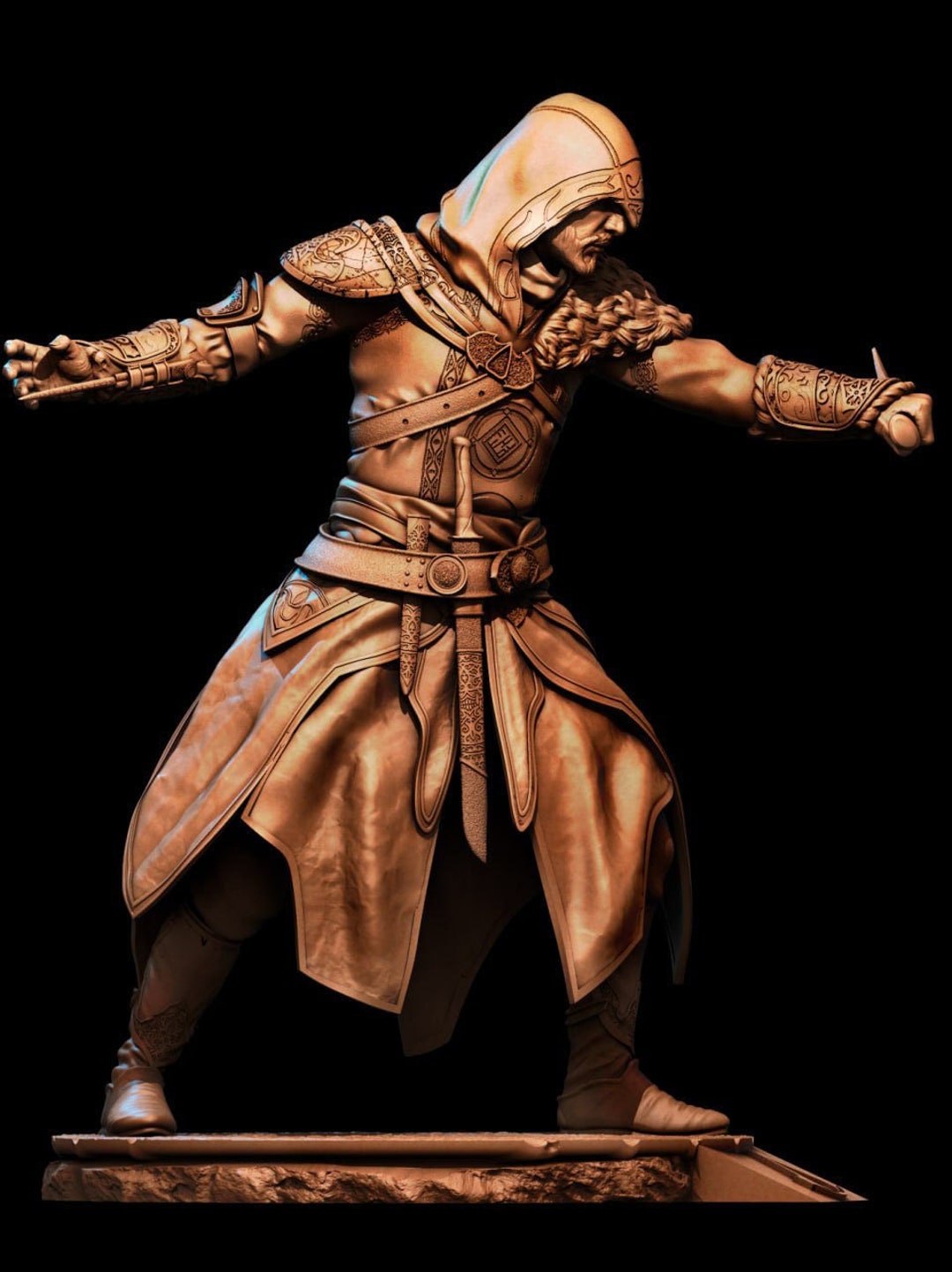 Assassins Creed Fanart Ezio Auditore STL File High Quality 3D Printer ...