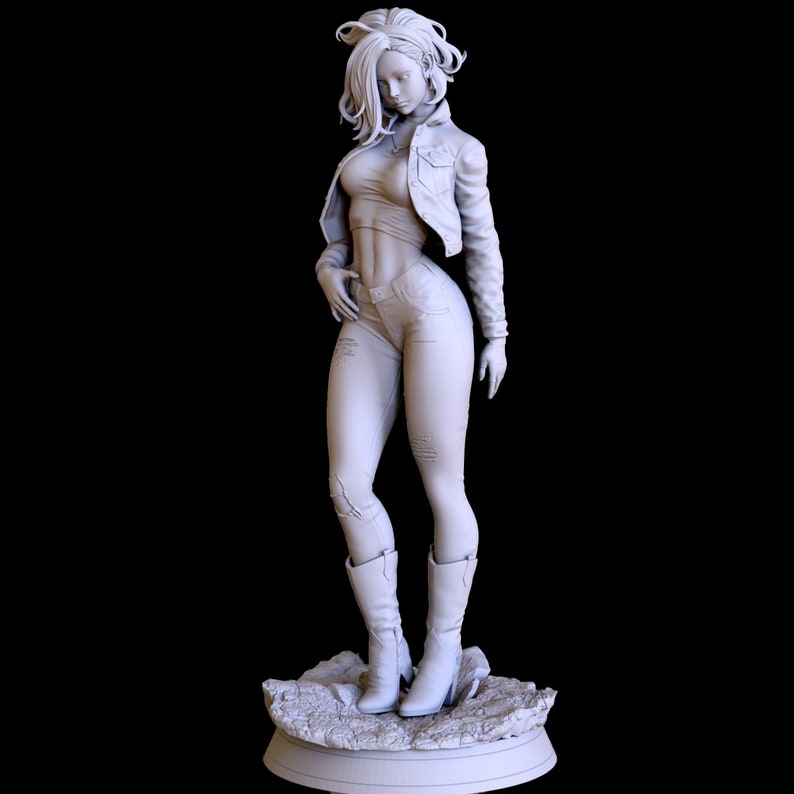 Android 18NSFW STL File High Quality 3D Model Printer Model Figure Action Comic Gift Movie ...
