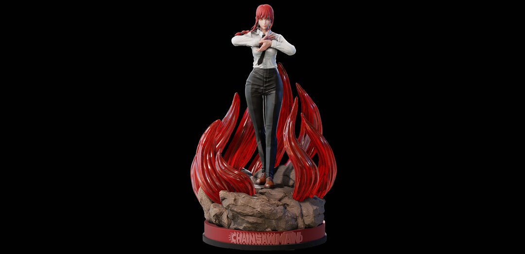 Makima From Chainsaw Man STL File High Quality 3D Model Printer Model ...