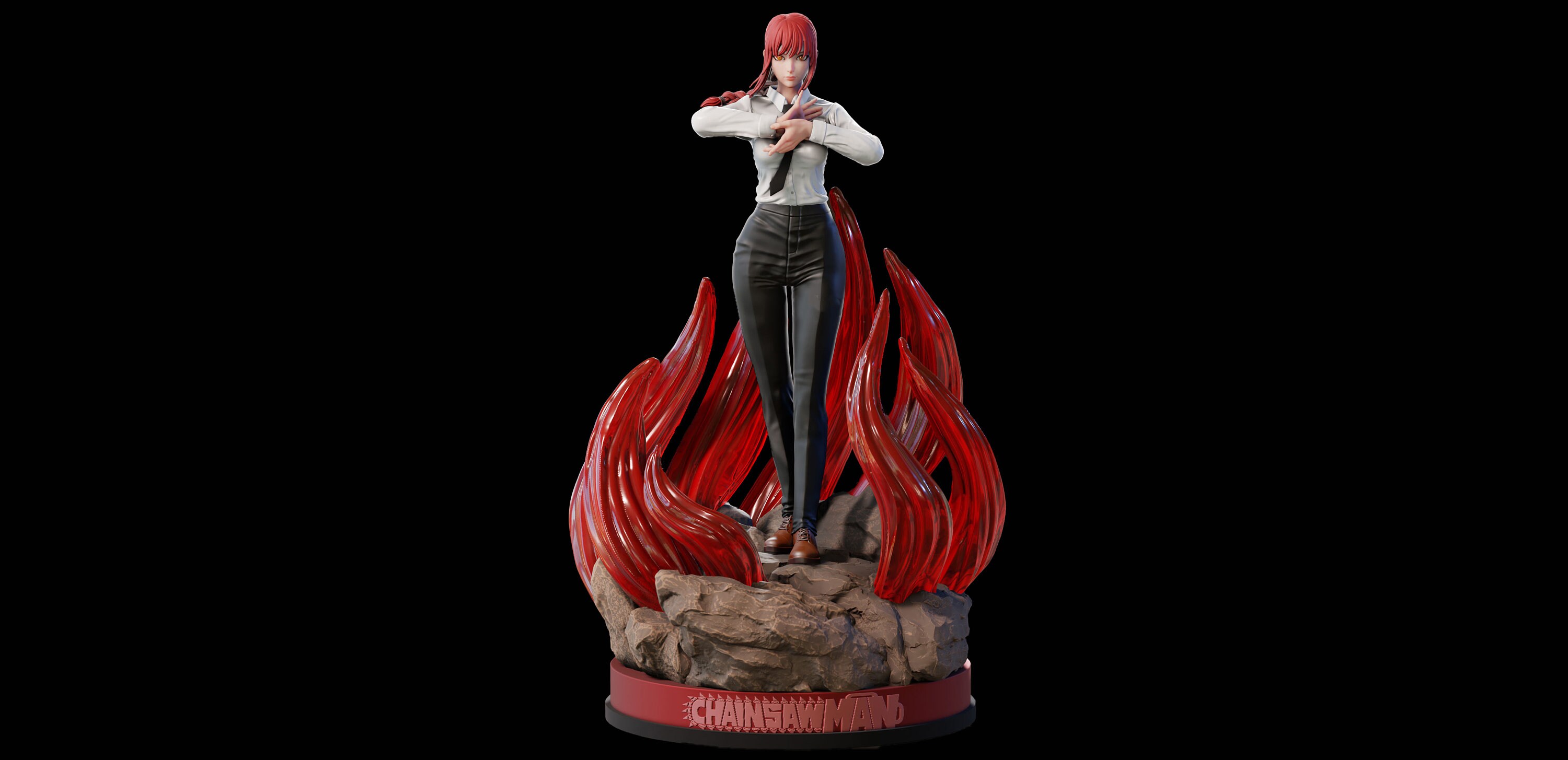 Makima From Chainsaw Man STL File High Quality 3D Model Printer Model ...