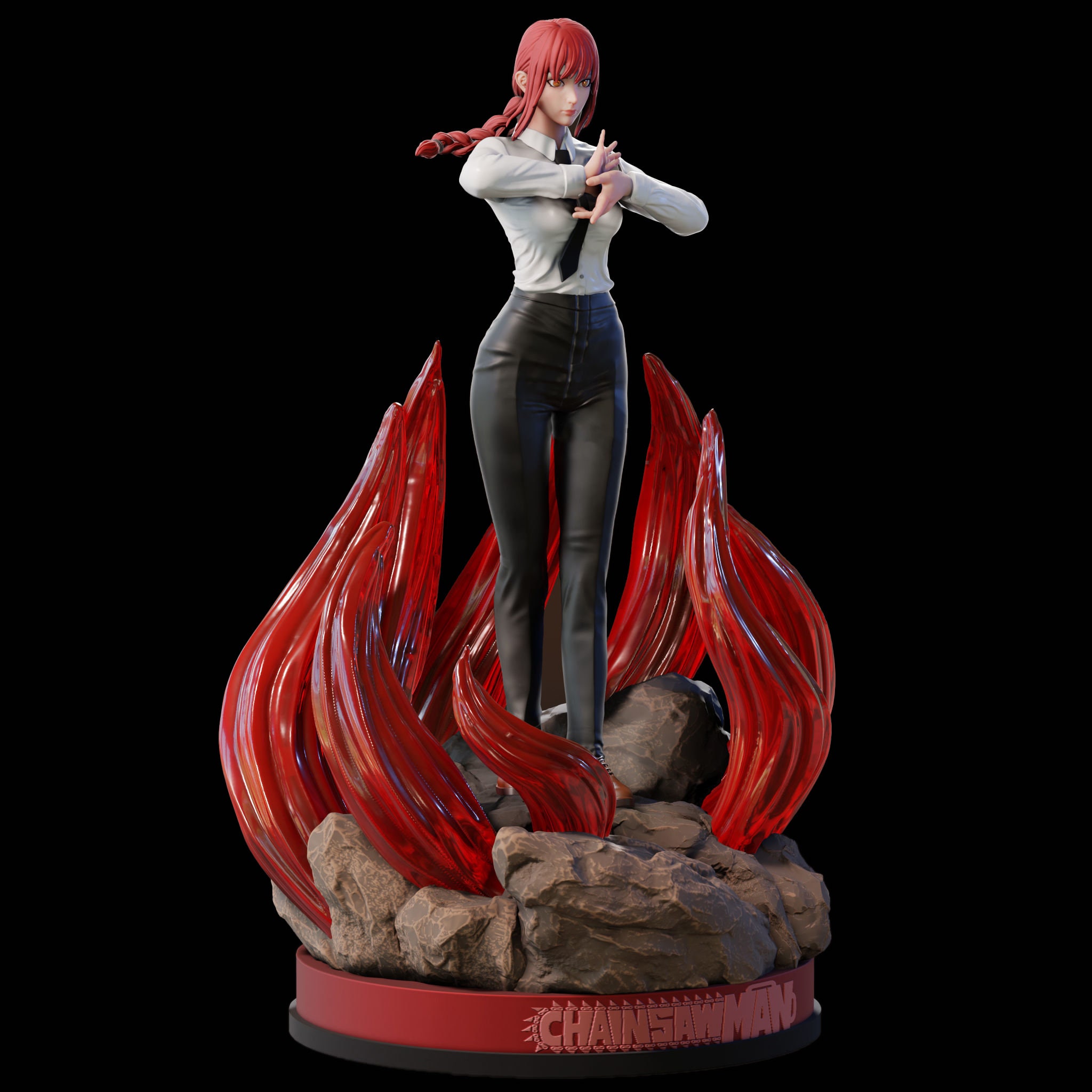 Makima From Chainsaw Man STL File High Quality 3D Model Printer Model ...
