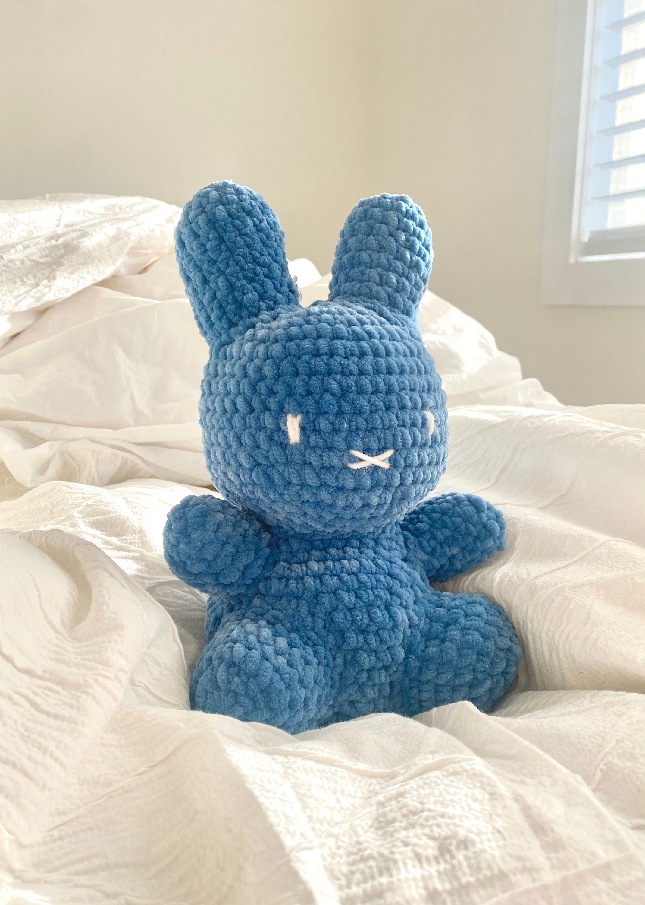 Blue Bunny Rabbit Amigurumi Crochet Plushie - Etsy
