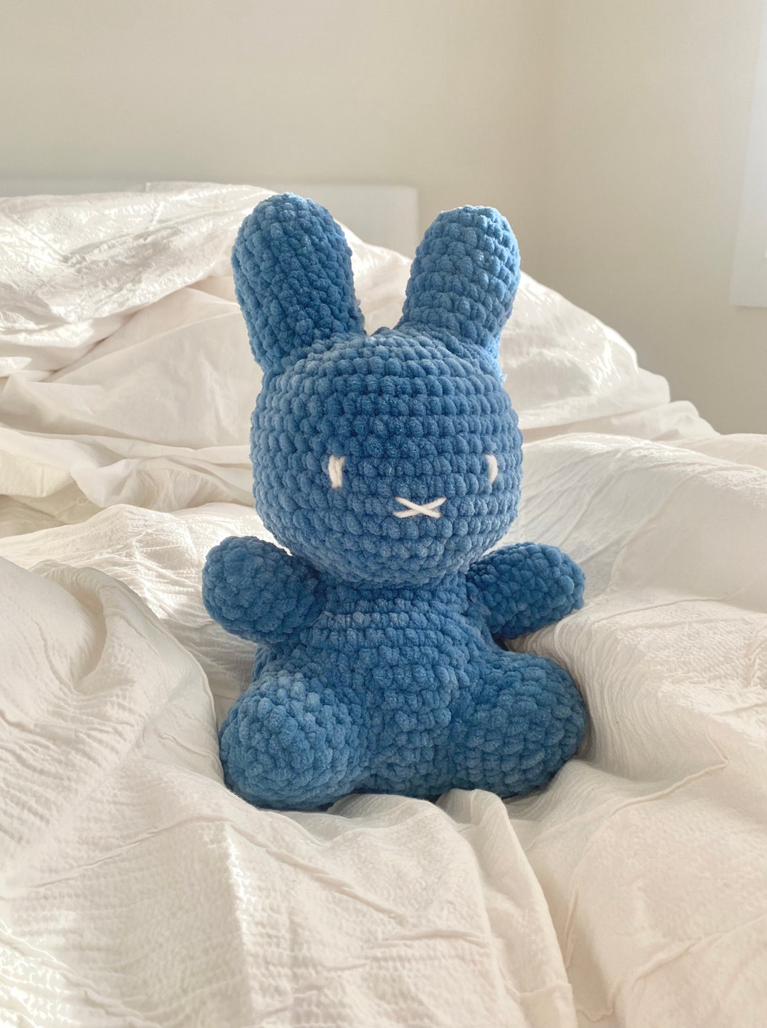 Blue Bunny Rabbit Amigurumi Crochet Plushie - Etsy