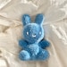 Blue Bunny Rabbit Amigurumi Crochet Plushie - Etsy