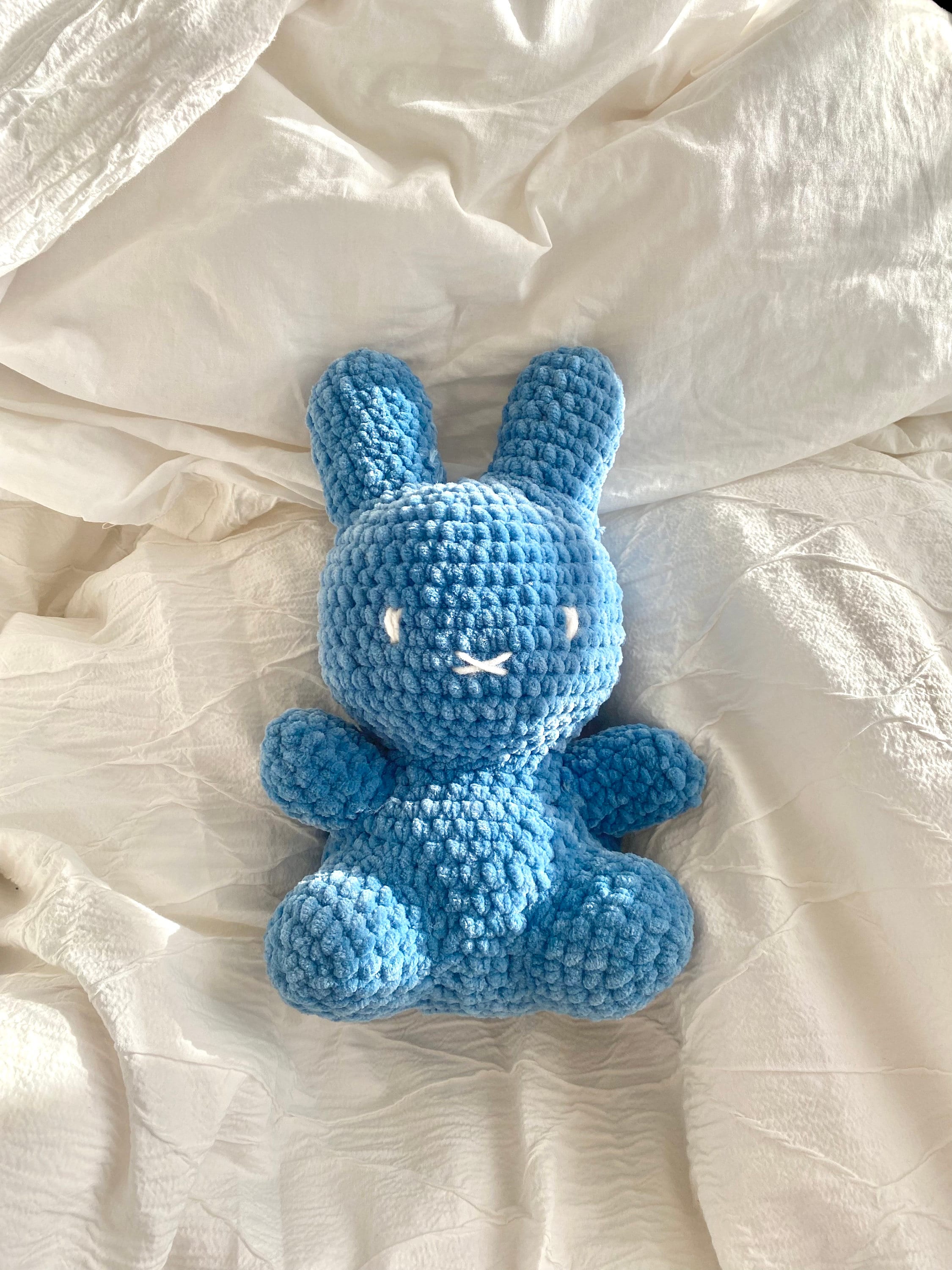 Blue Bunny Rabbit Amigurumi Crochet Plushie - Etsy