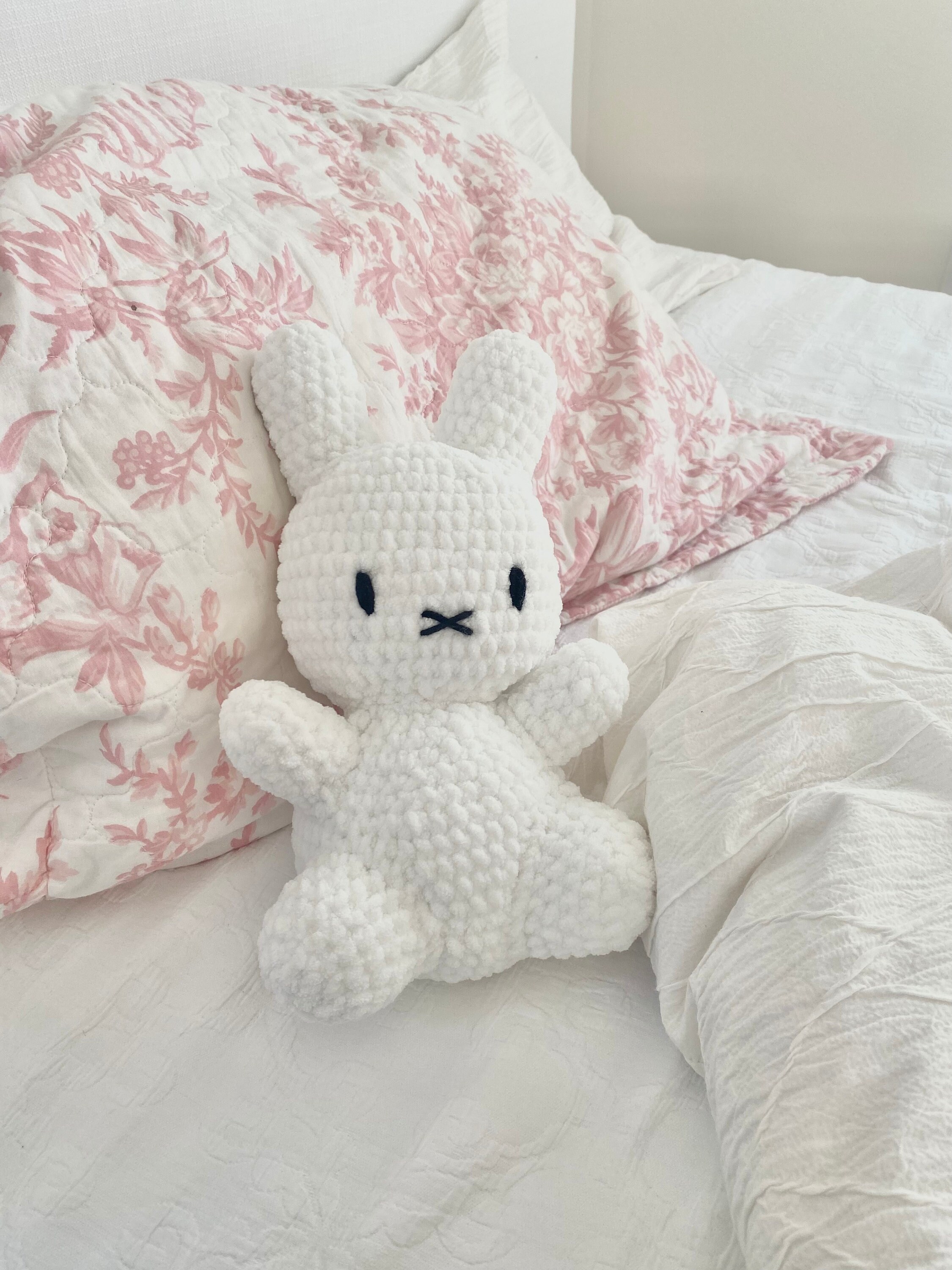 White Bunny Rabbit Amigurumi Crochet Plushie - Etsy