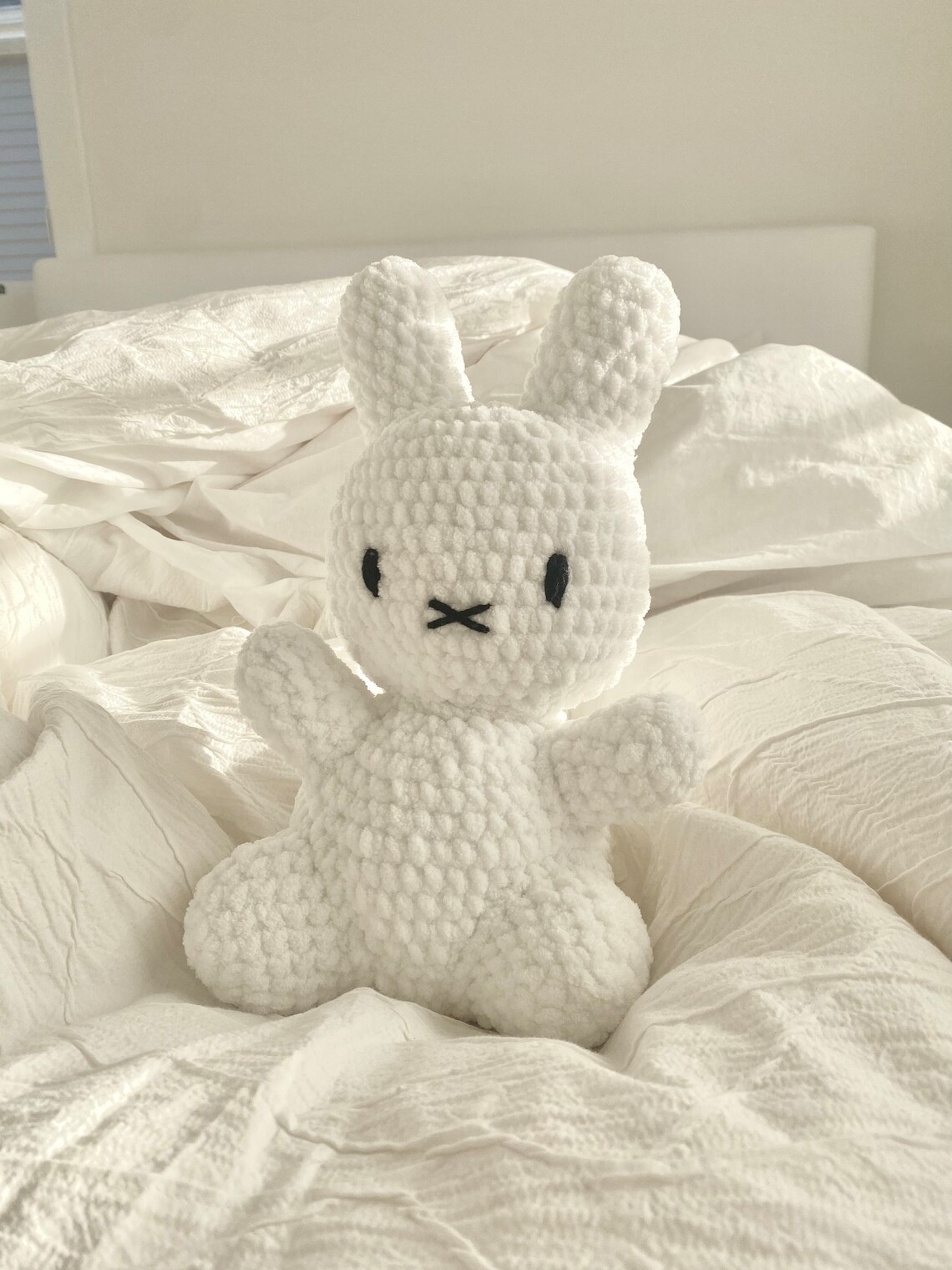 White Bunny Rabbit Amigurumi Crochet Plushie - Etsy