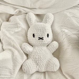 White Bunny Rabbit Amigurumi Crochet Plushie - Etsy