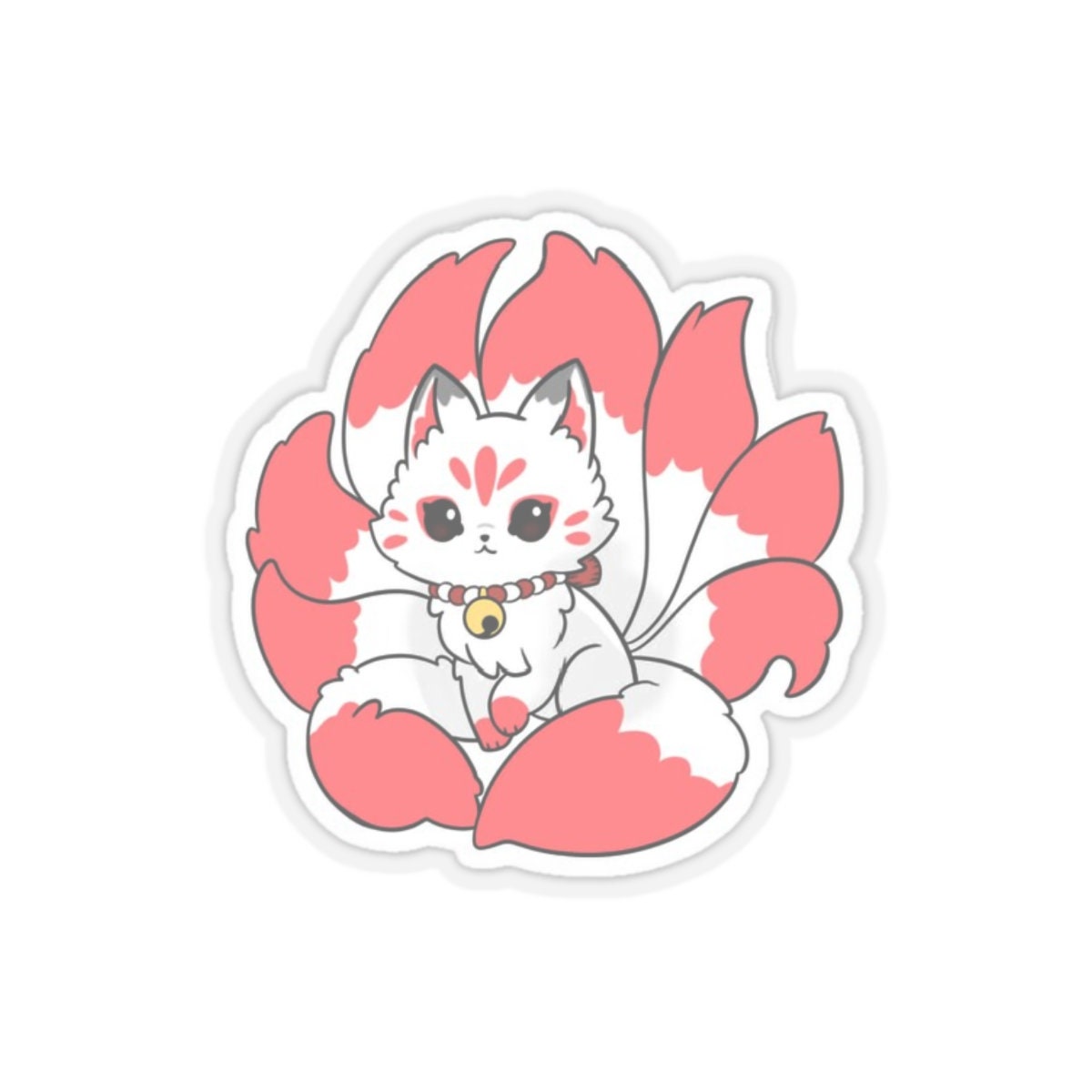 Kitsune Sticker 9-tail Fox Kawaii Cute Fox Sticker Gift for Her Gift ...
