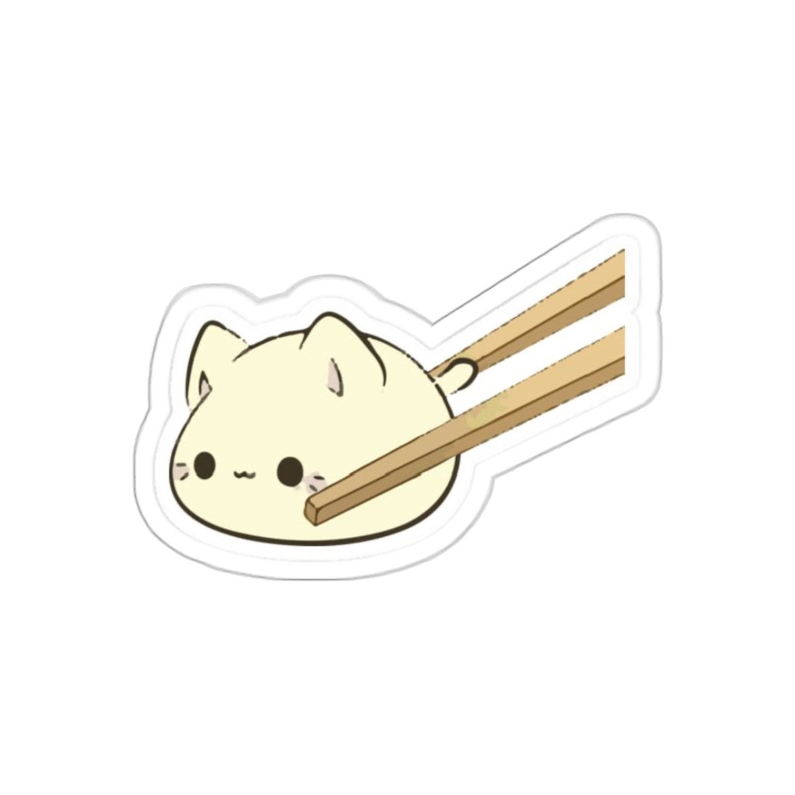 Dumpling Cat Cute Kawaii Vibrant Sticker Gift for Her, Gift for Him - Etsy