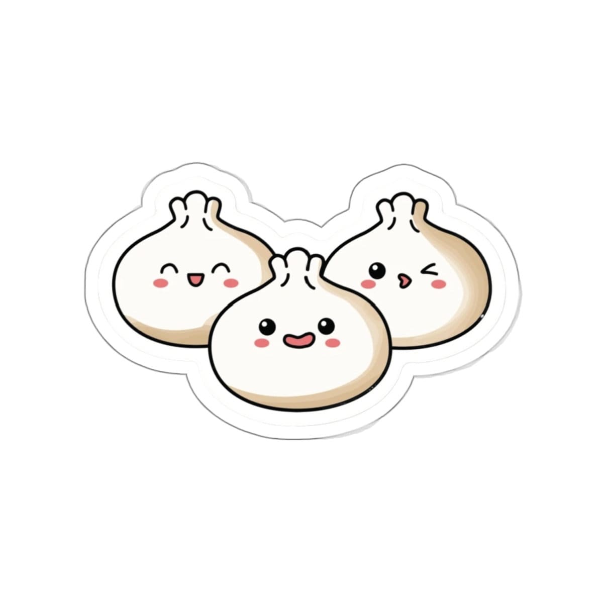 Happy Dumpling Stickers Kawaii Sticker Group of Dumpling Gift - Etsy
