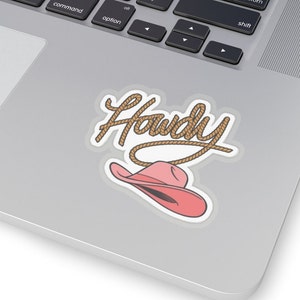 Howdy Sticker Country Cowgirl Sticker Cowboy Gift Stickers - Etsy