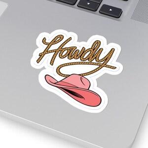 Howdy Sticker Country Cowgirl Sticker Cowboy Gift Stickers - Etsy