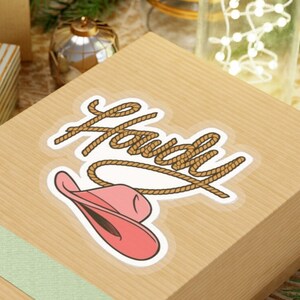 Howdy Sticker Country Cowgirl Sticker Cowboy Gift Stickers - Etsy