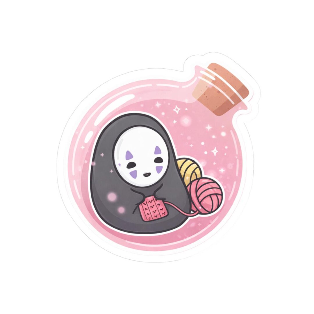 No-face Sticker (kaonashi) Spirited Away Cute Sticker - Etsy