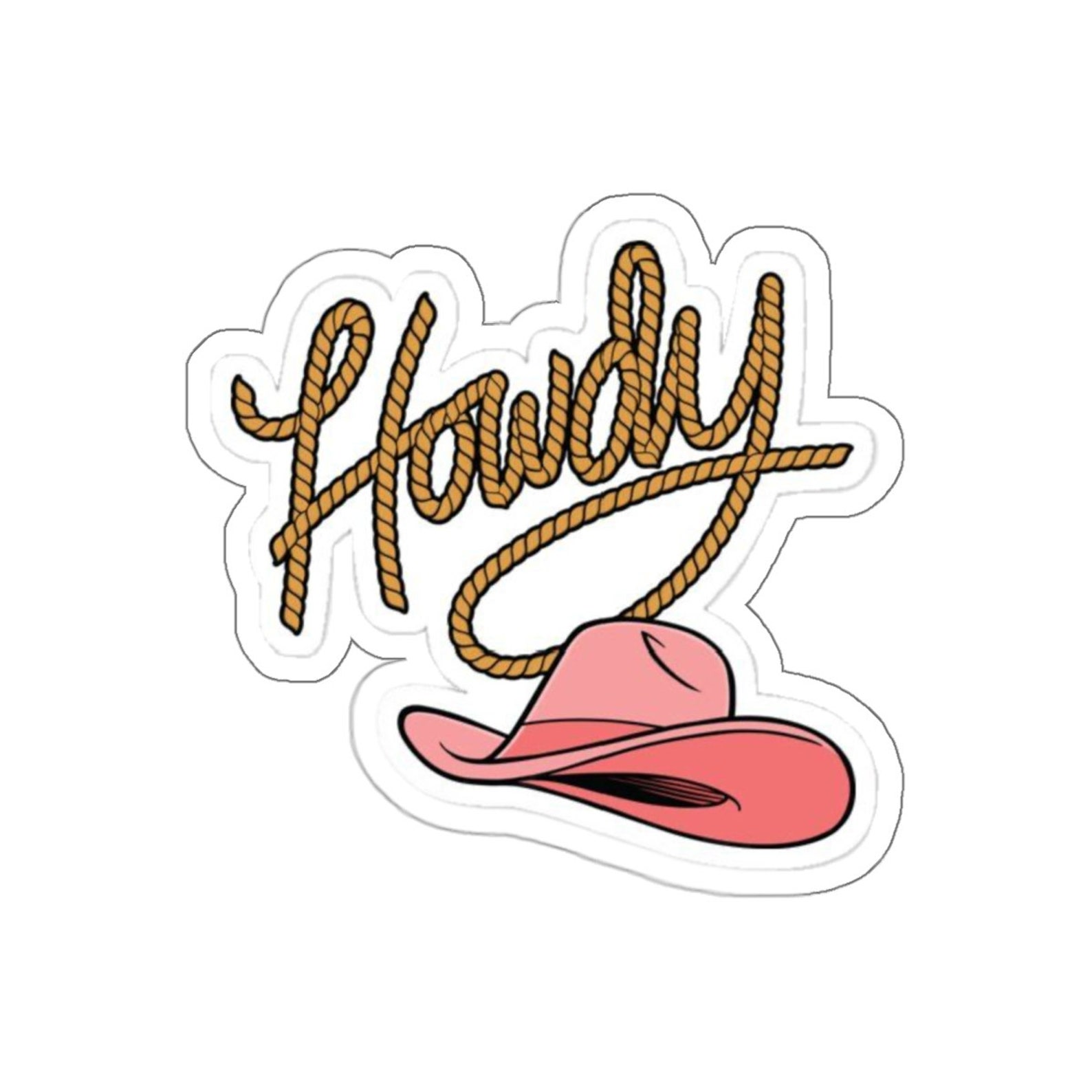 Howdy Sticker Country Cowgirl Sticker Cowboy Gift Stickers - Etsy