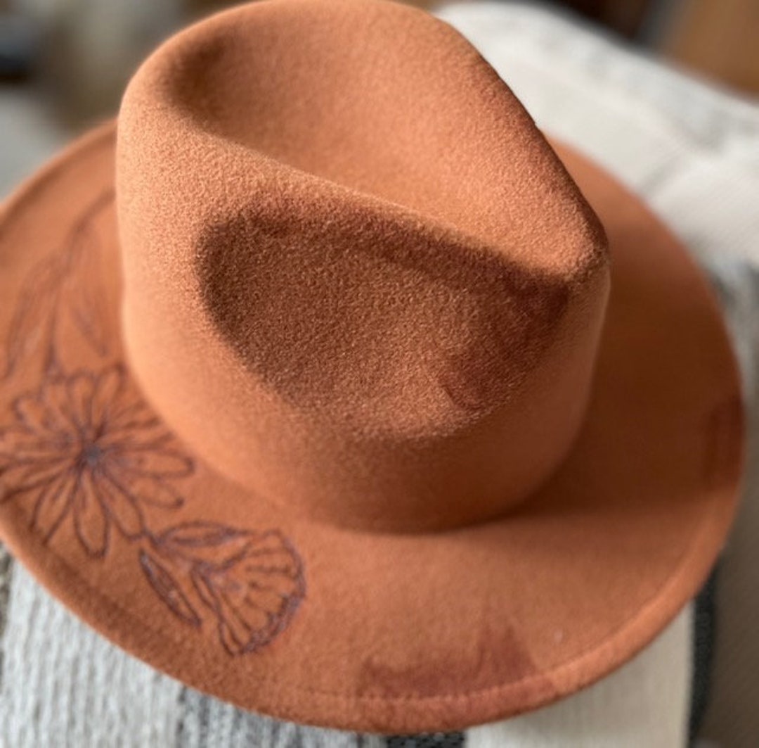 Burn Hat Art Floral - Etsy