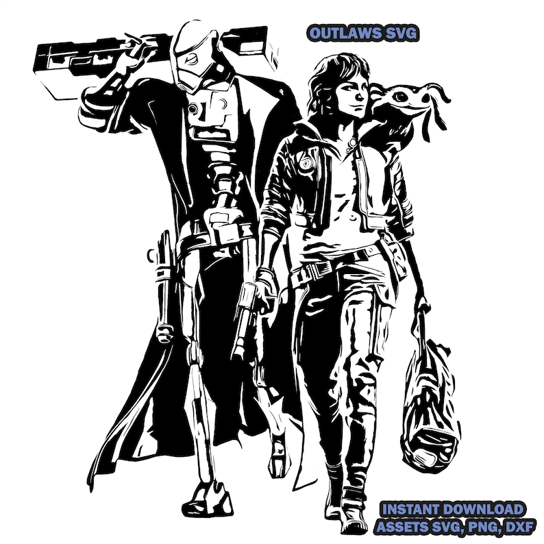 Star Wars Outlaws SVG, PNG, Font DXF, Cricut Silhouette Cut File Free ...