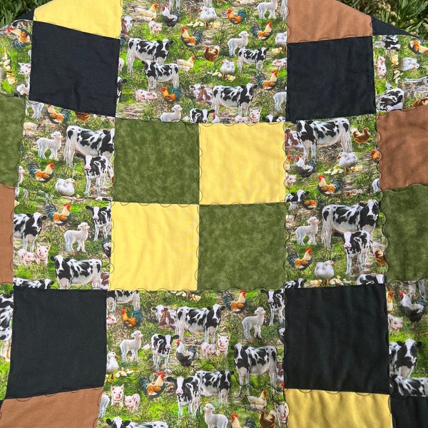 Farm Animals Quilt - Etsy