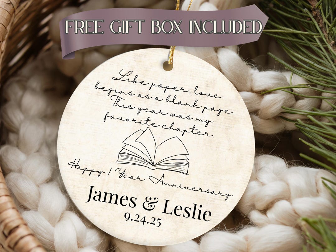 Our First Anniversary Ornament - Our First Anniversary Our First ...
