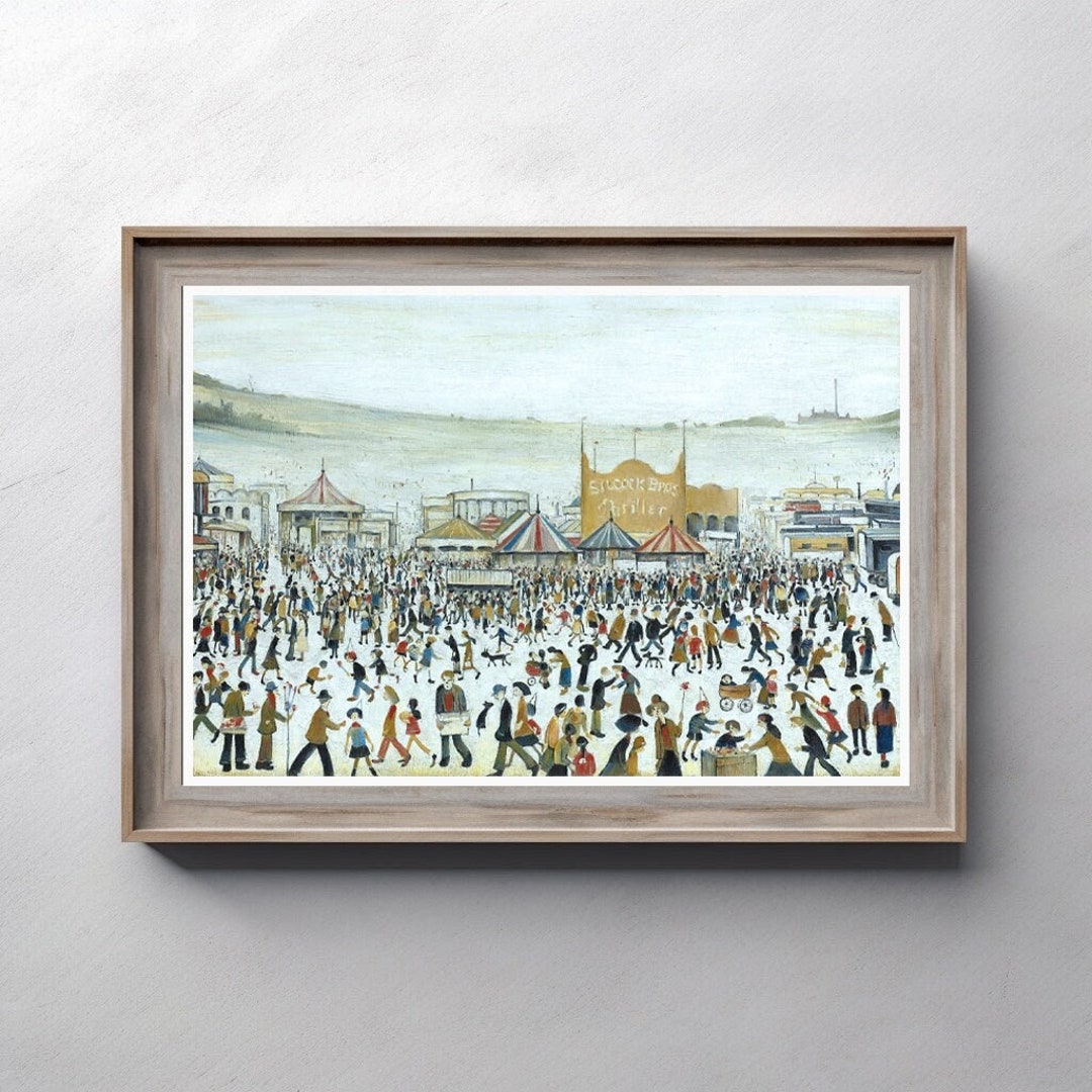 L.S. Lowry the Fun Fair at Daisy Nook 1953 FINE ART PRINT Picture ...