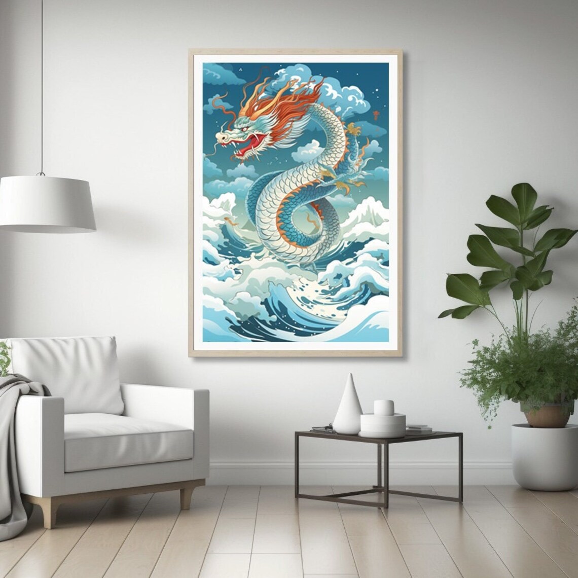Chinese Dragon Loong Mythology Folklore ART POSTER PRINT Wall Decor ...