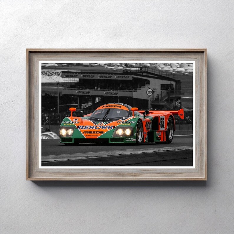 Mazda 787b 24 Hour Le Mans Motorsport ART POSTER PRINT Wall Decor Gifts ...