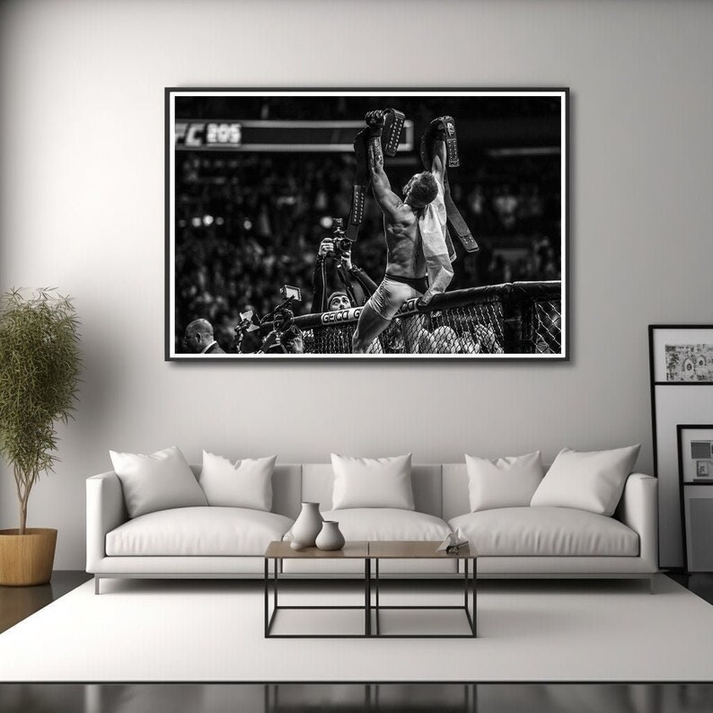 Conor Mcgregor Double Ufc World Champion 2016 FINE ART PRINT Picture ...
