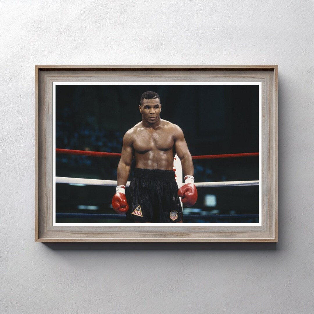 Mike Tyson Print: Boxing Poster, Mike Tyson Poster, Sport Wall Decor ...