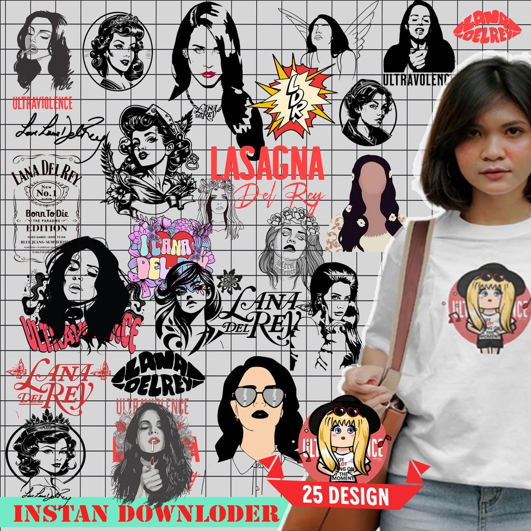 25 Lana Del Rey Svg ,TSHIRT SVG, Cut File, Born to Die, Music Svg, LDR ...