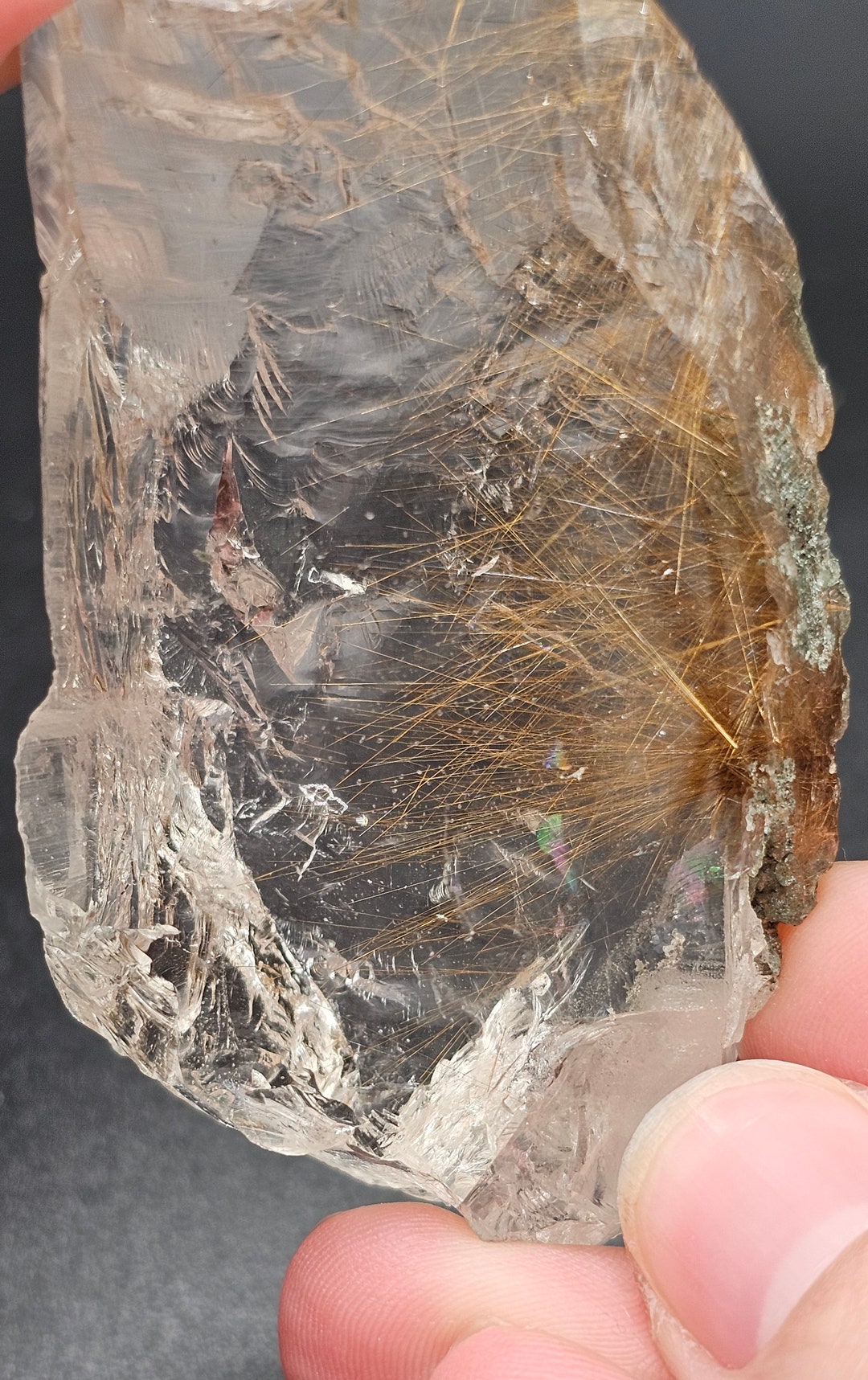 Clear Quartz With Golden Rutile - Etsy