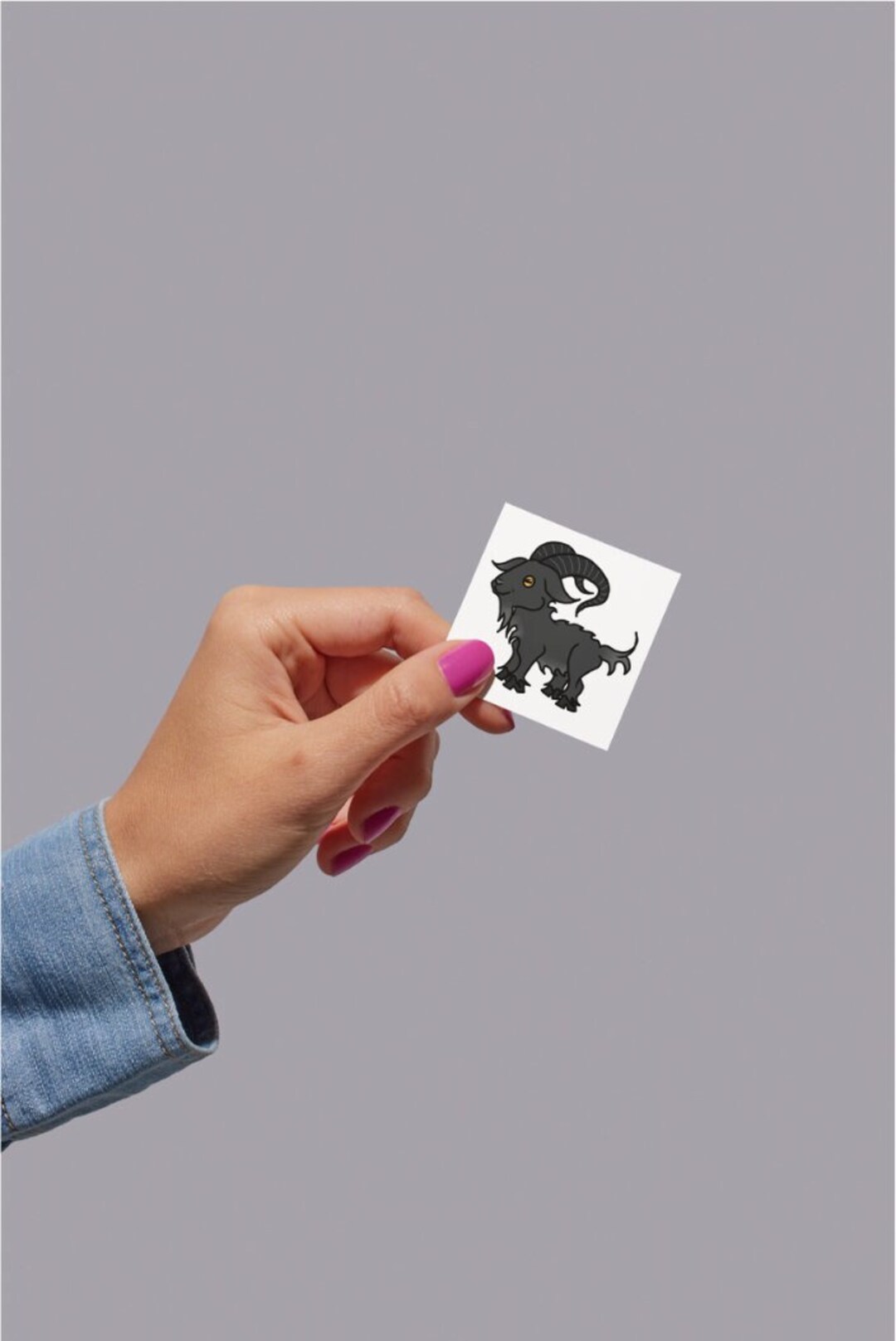 Black Pip Sticker, Goat Sticker, Devil Sticker, Witch Sticker, Evil ...