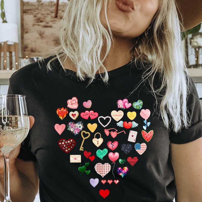 Heart T Shirt - Etsy