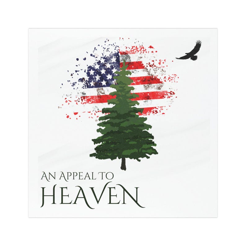 An Appeal To Heaven Flag Decal Pine Tree Flag Car Decal Patriotic