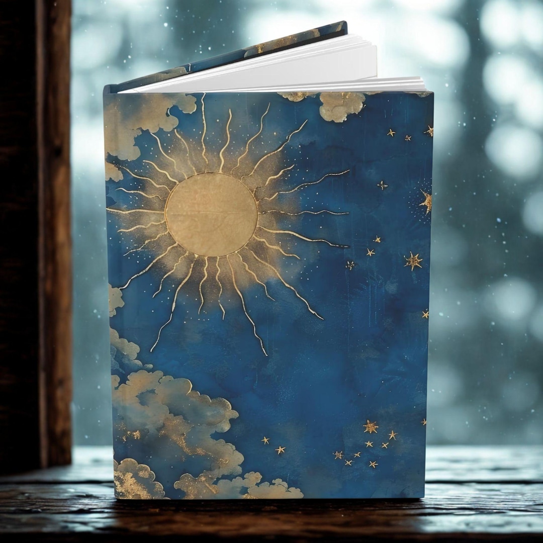 Celestial Gifts Moon and Stars Personal Notebook for Girls Starry Night ...