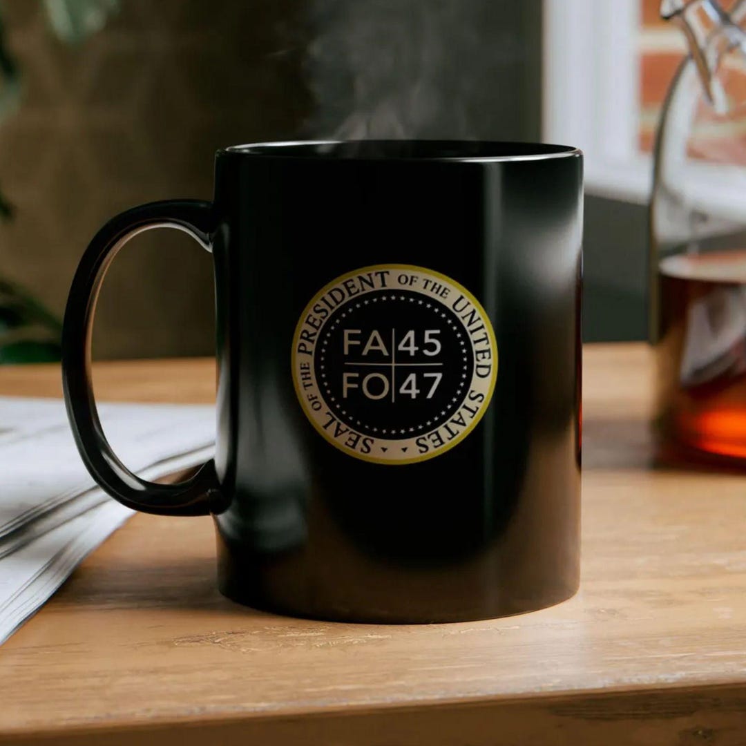 Trump Coffee Mug FAFO 45 47 President Trump Coffee Cup for Republicans ...