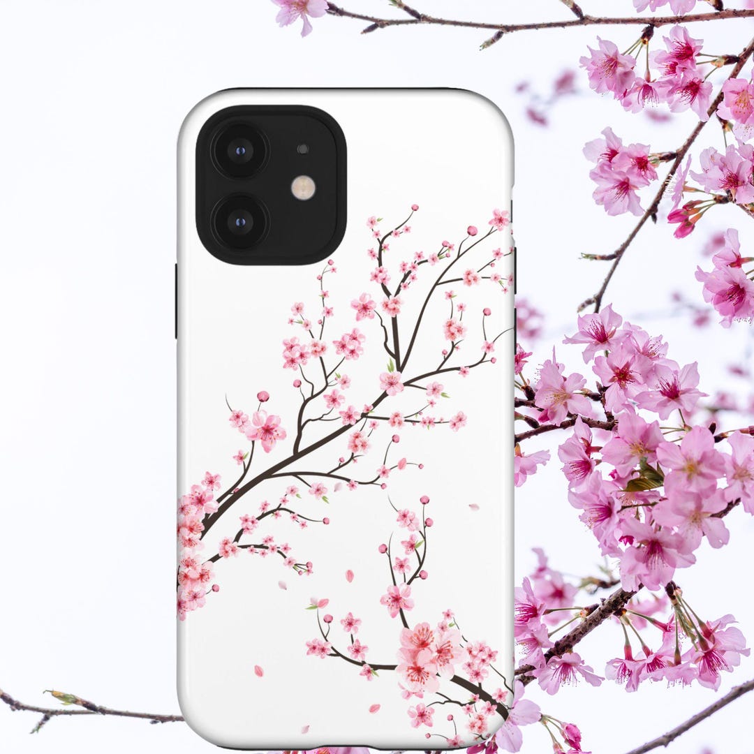Sakura Phone Case Japanese Aesthetic Floral iPhone Case Cherry Blossom ...