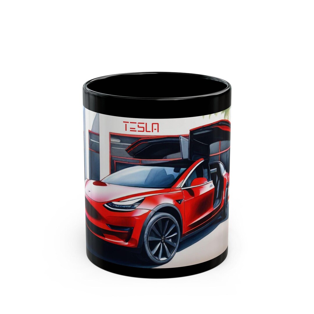 Tesla Mug Model X Cup Red Tesla Coffee Cup Cool Gifts for Guys Elon ...