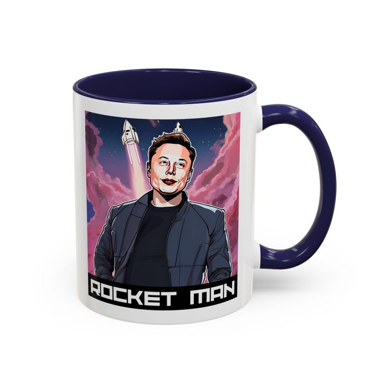 Elon Musk Coffee Mug Rocket Man Cup Tesla Mug Space X Christmas Gift ...
