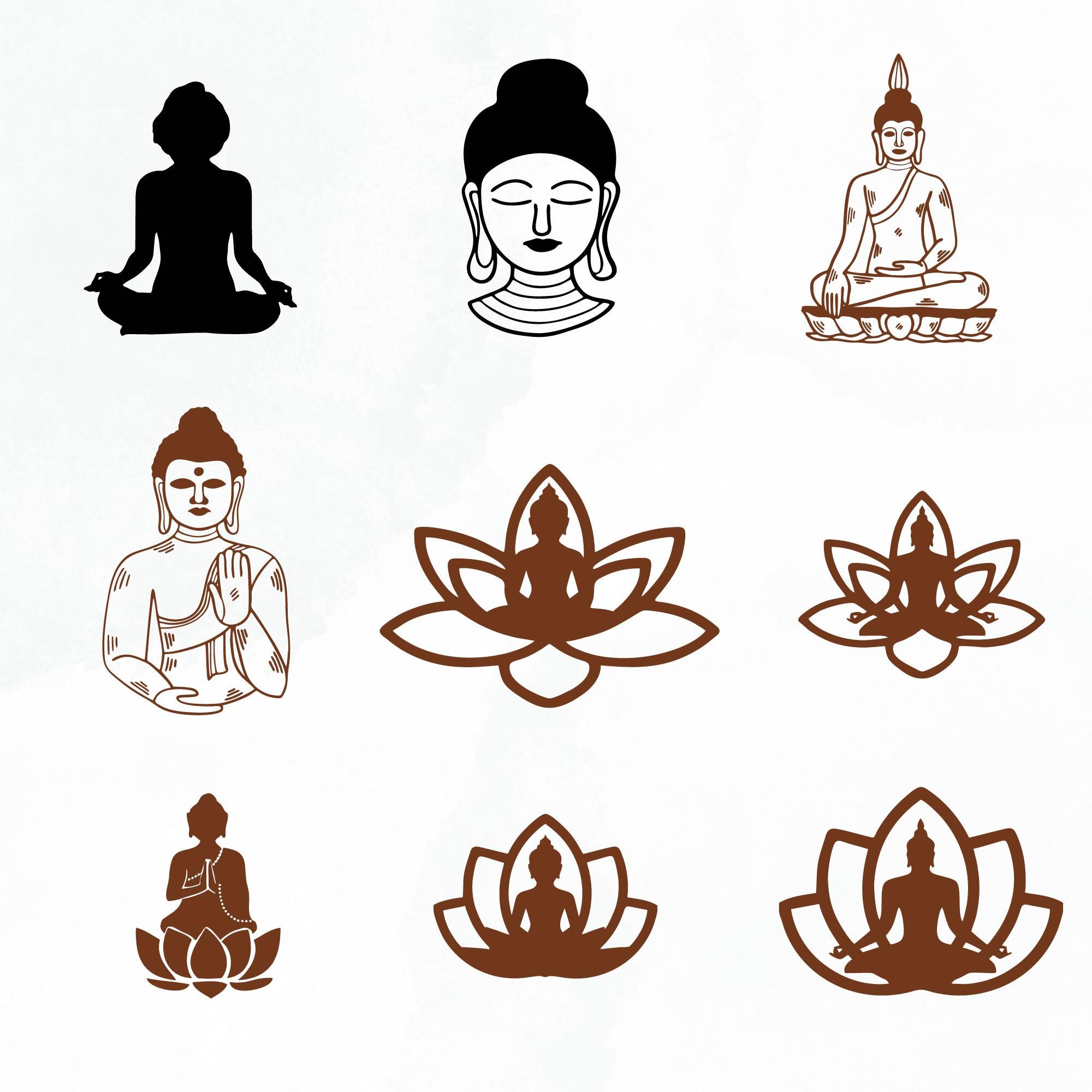 Meditation Svg Bundle, Yoga Clipart for Cricut, Meditation Silhouette ...