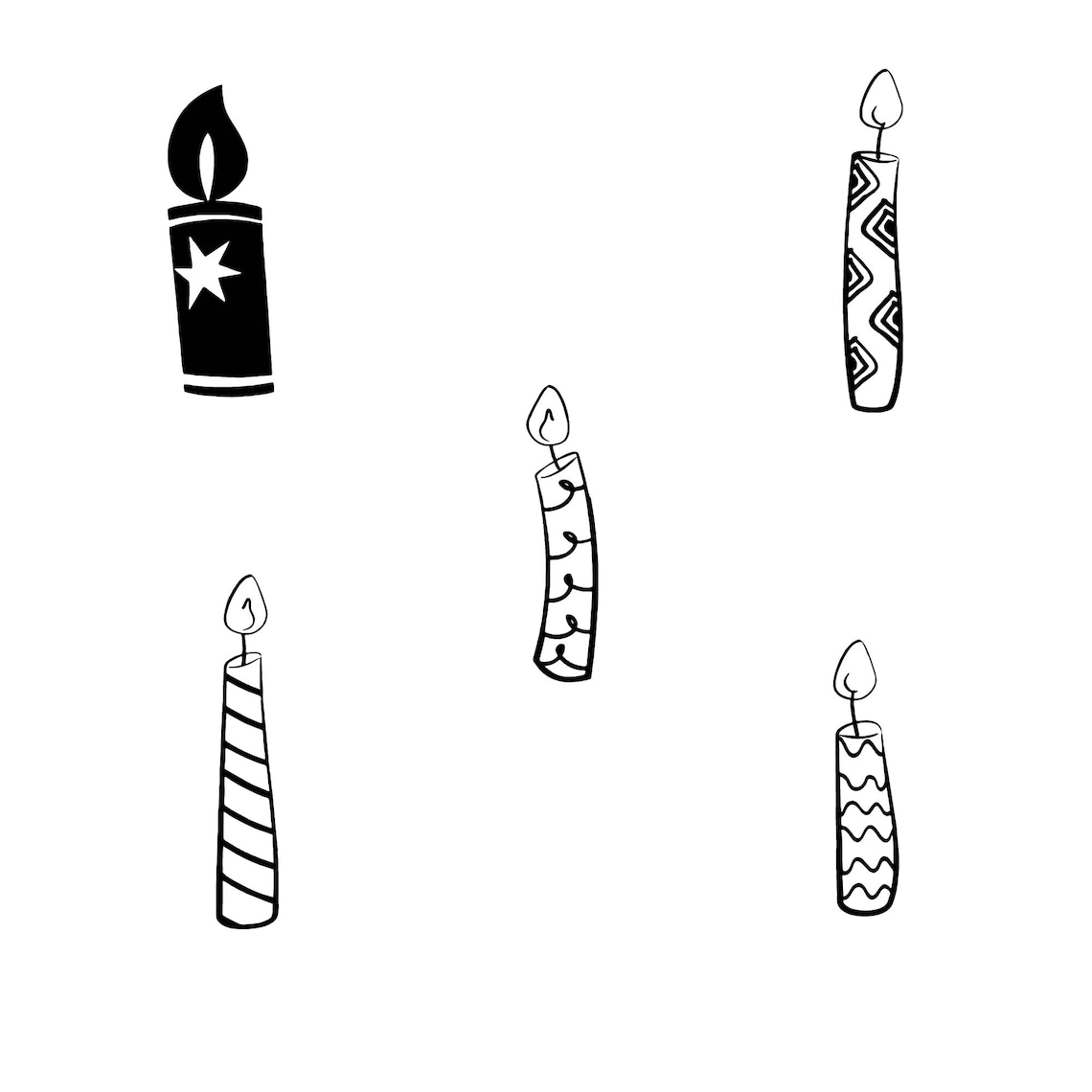 Candle Svg Bundle, Candle Clipart for Cricut, Candle Silhouette, Prayer ...