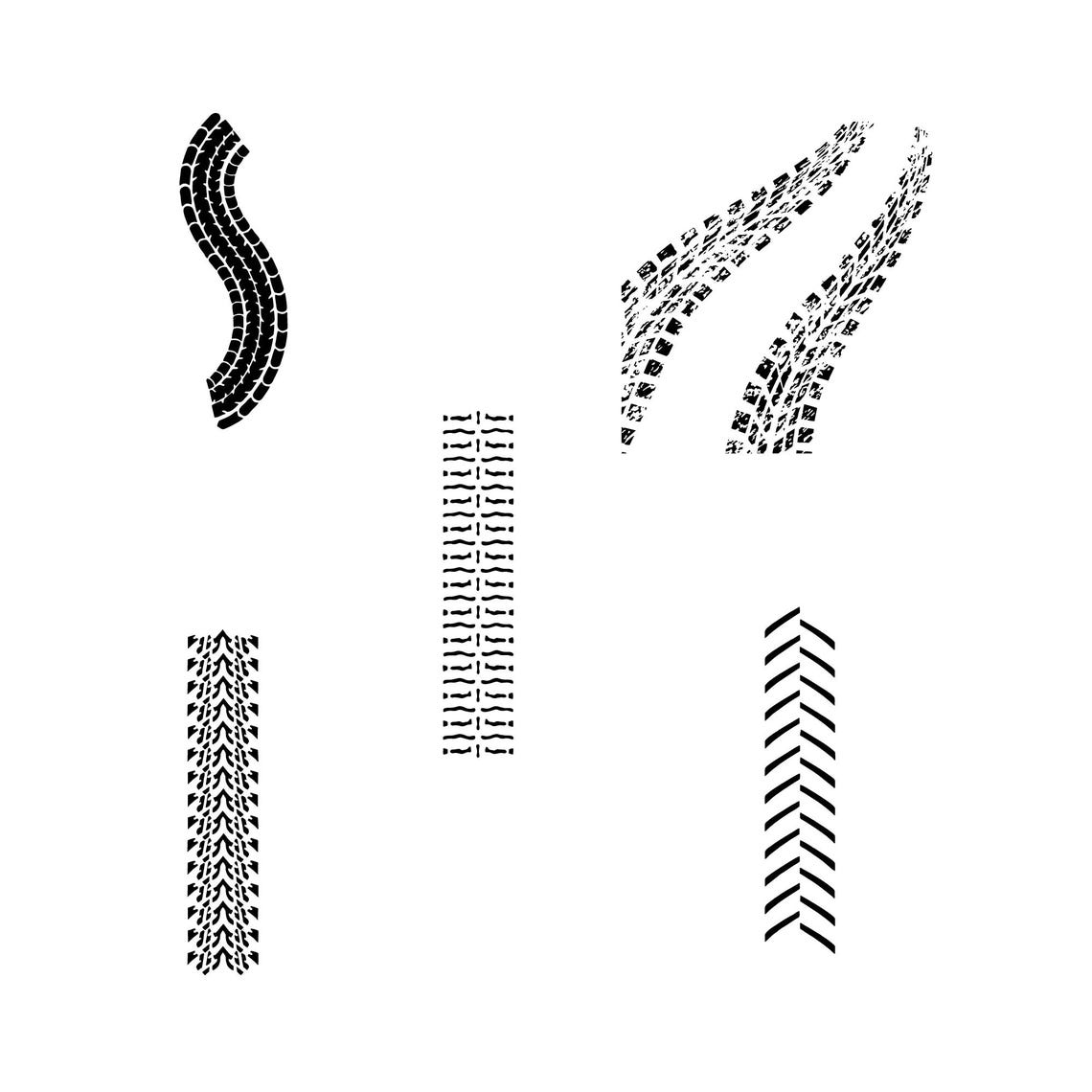 Tire Track Svg Bundle, Tire Track Clipart for Cricut, Dirt Mark ...