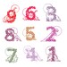 Dinosaur Alphabet SVG Bundle, Dinosaur Numbers Clipart for Cricut ...