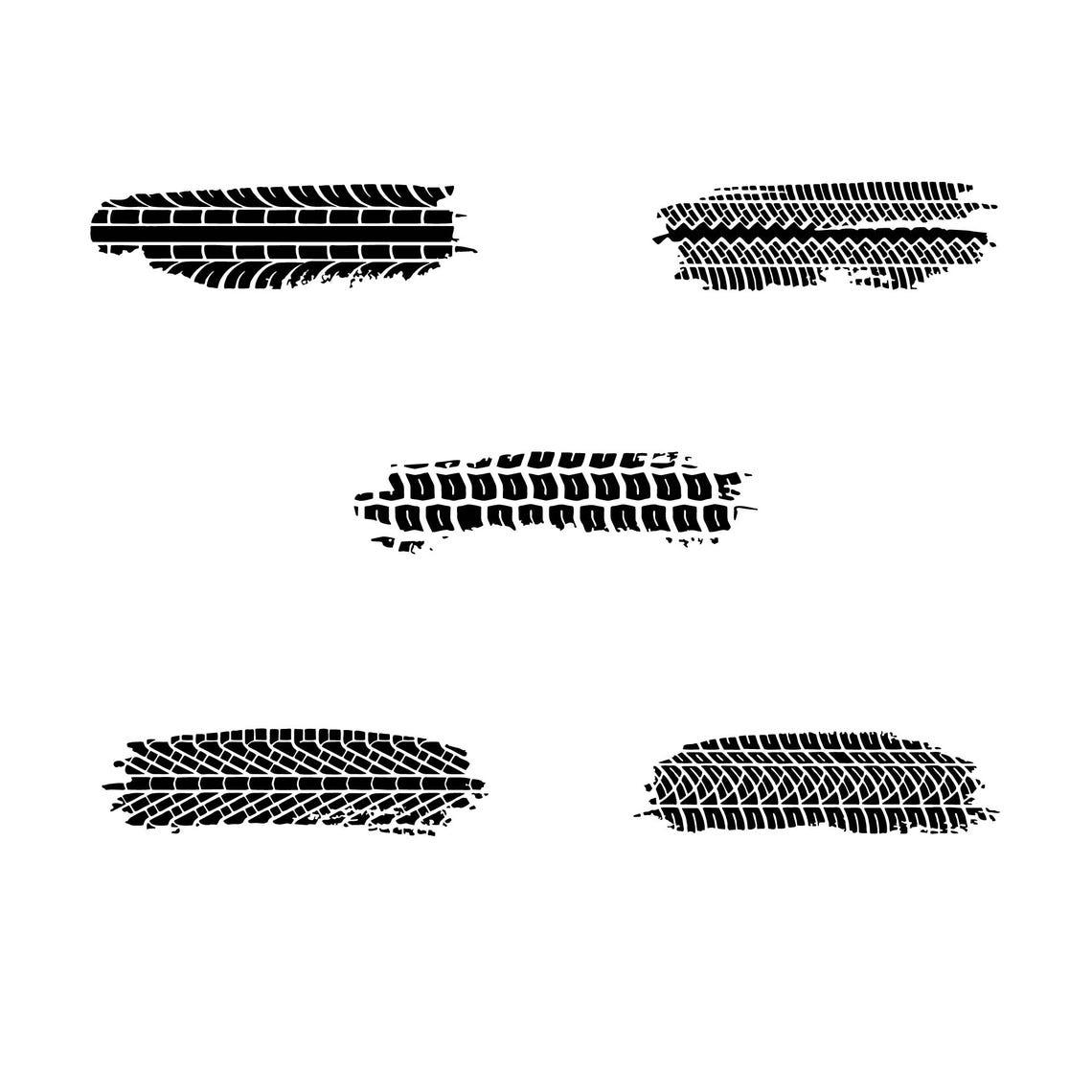 Tire Track Svg Bundle, Tire Track Clipart for Cricut, Dirt Mark ...